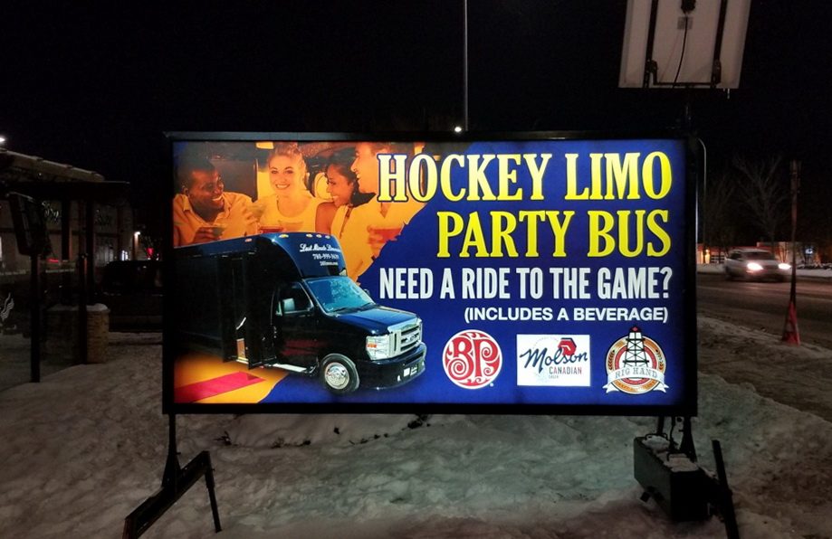 Lighted Mobile Signs Edmonton | Sign Guru Sign Rentals