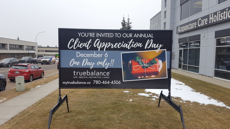 fort sask mobile sign | Sign Guru Sign Rentals